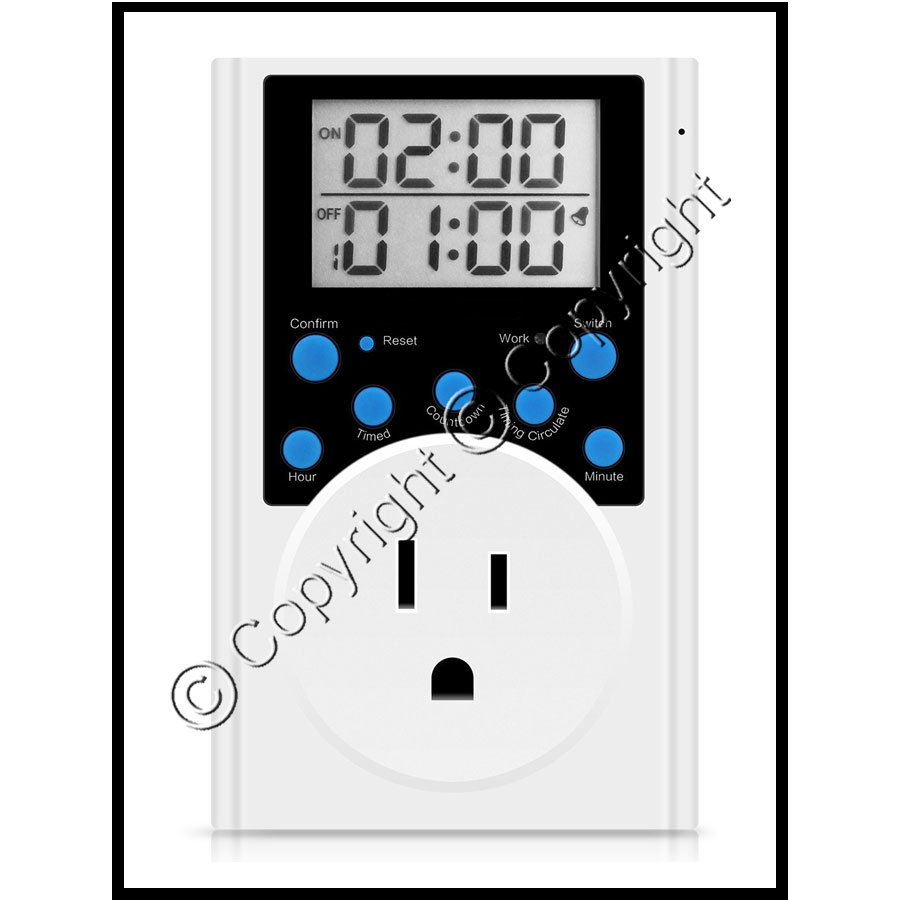 Digital Continuous Interval Timer (1800W) : Shroom Supply, Mushroom ...