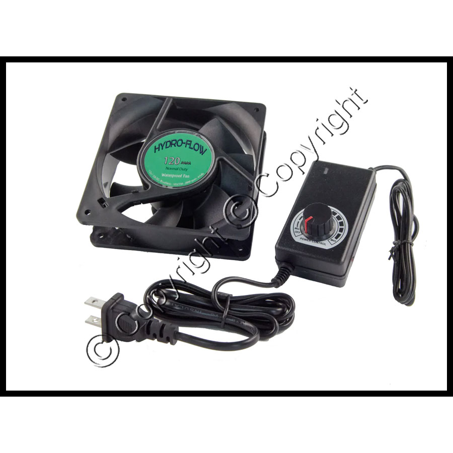 Waterproof Fan w/ Speed Controller : Shroom Supply