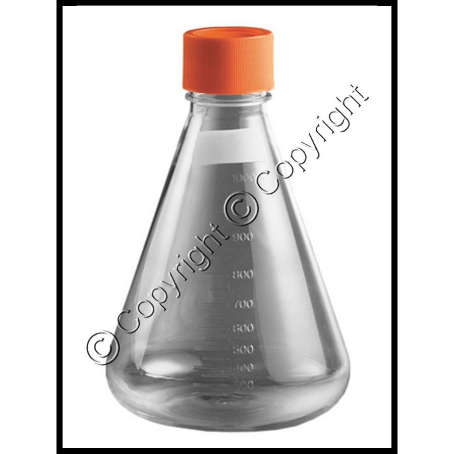 1000 mL Polycarbonate Plastic Erlenmeyer Flask | Shroom Supply - $39.95 USD